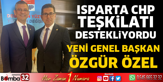 CHP'de yeni Genel Başkan Özgür Özel - Bomba 32 - ISPARTA HABER, Isparta Haberleri, Isparta Son ...