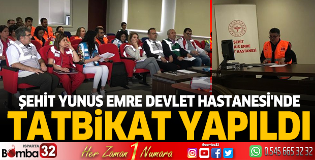 Isparta Şehit Yunus Emre Devlet Hastanesi'nde tatbikat yapıldı - Bomba ...