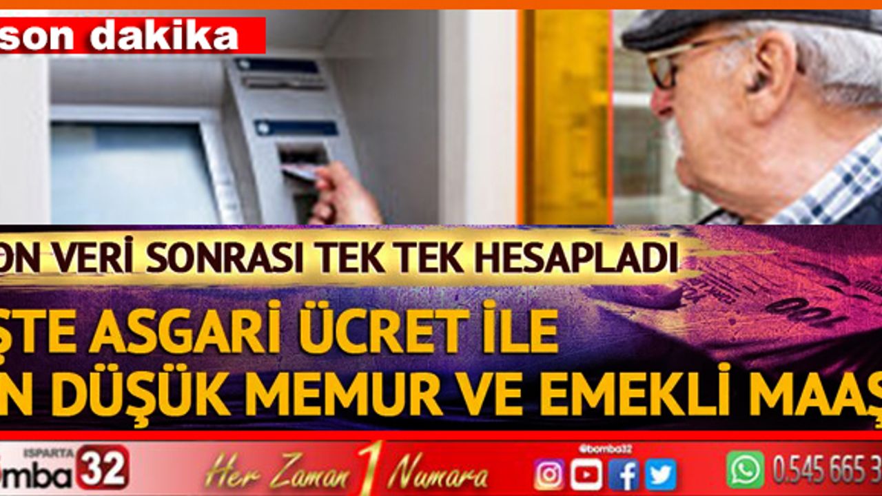Asgari ücret, memur ve emekli zammı ne kadar olacak? - Bomba 32 - ISPARTA HABER, Isparta ...