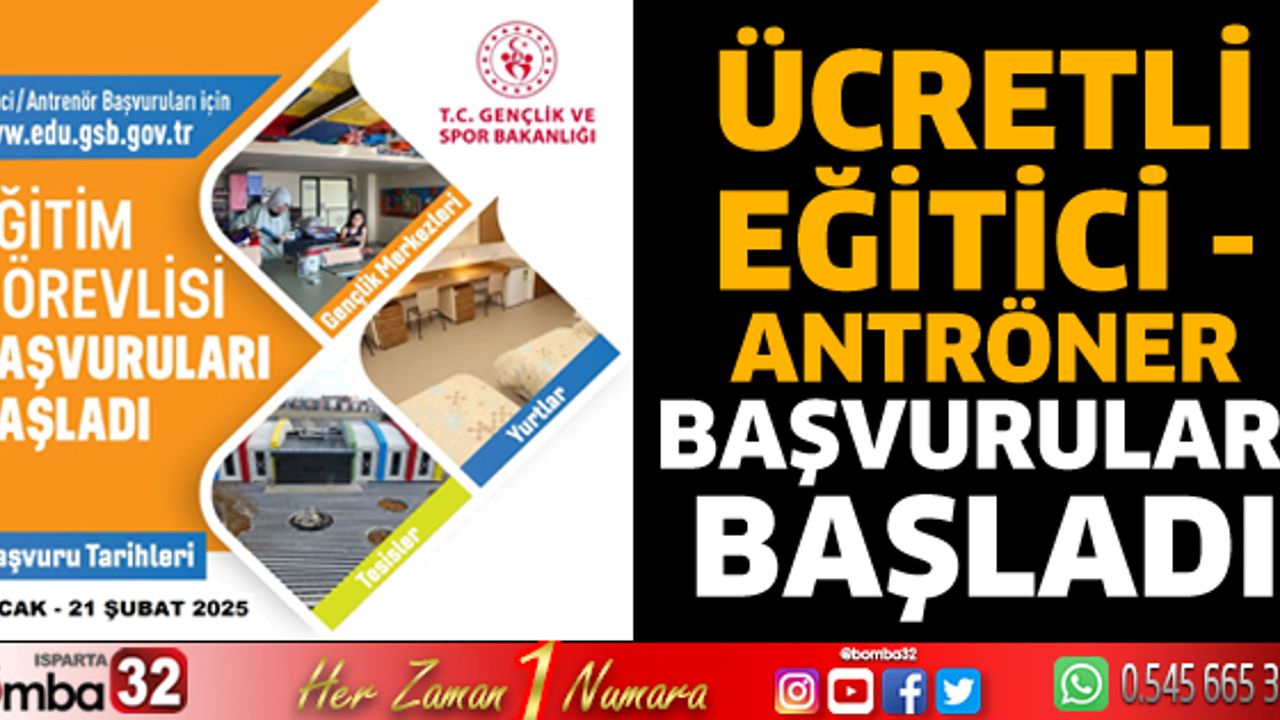 EYS başvuruları başladı - Bomba 32 - ISPARTA HABER, Isparta Haberleri, Isparta Son Dakika